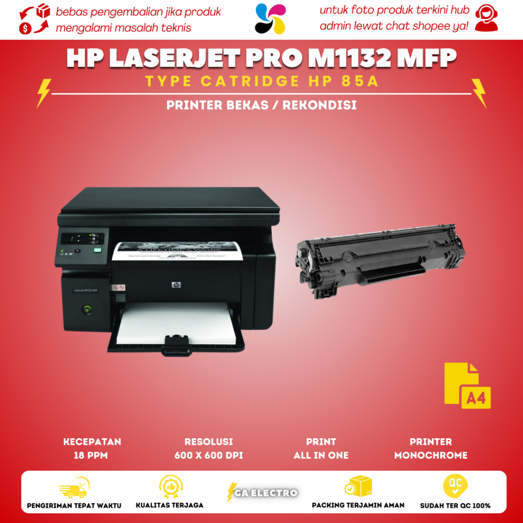 Jual Printer hp laserjet 1132 MFP Monochrome | Shopee Indonesia