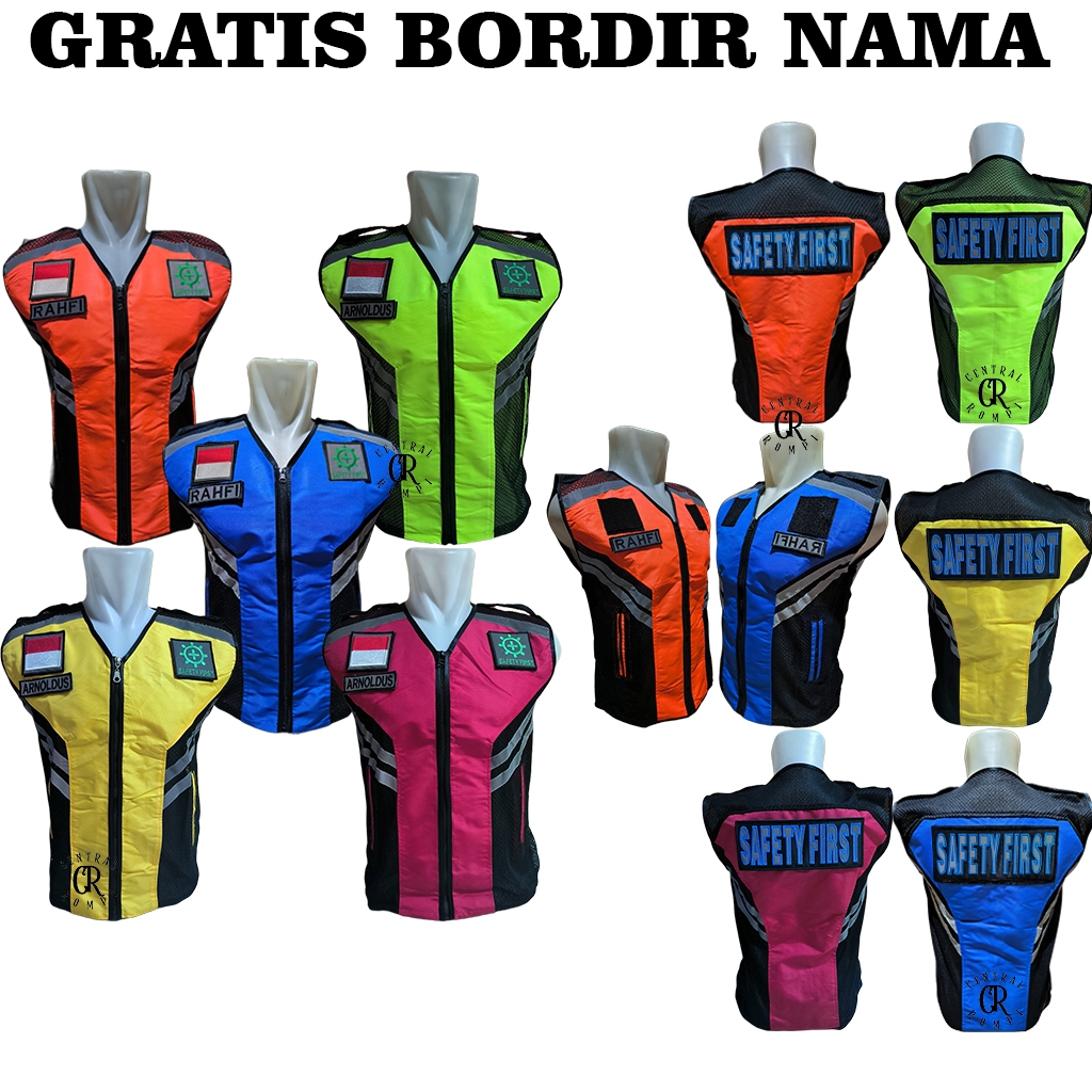 Jual Rompi Proyek Safety First K3 Bahan Taslan Premium Anti Air Terbaru ...