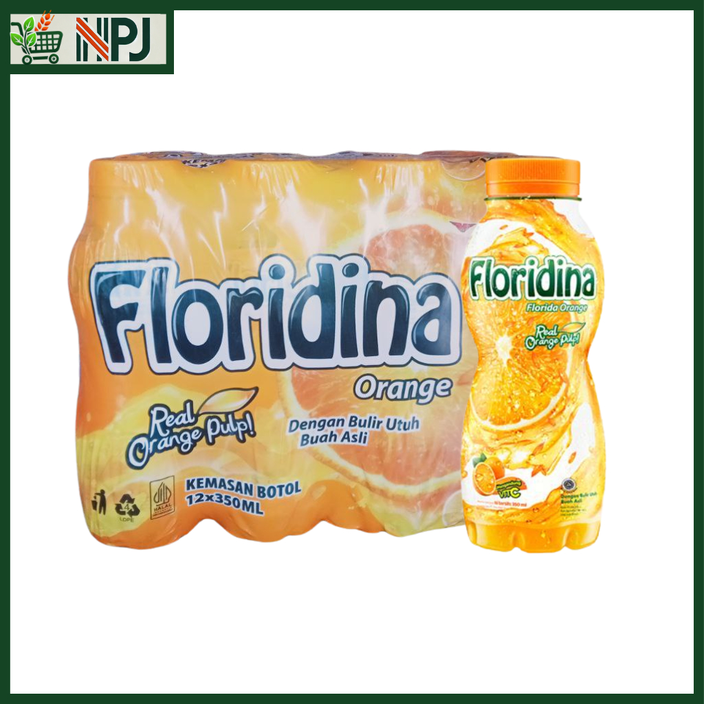 Jual Floridina Orange 350ml x 12 Botol – Minuman Jeruk Segar dengan ...