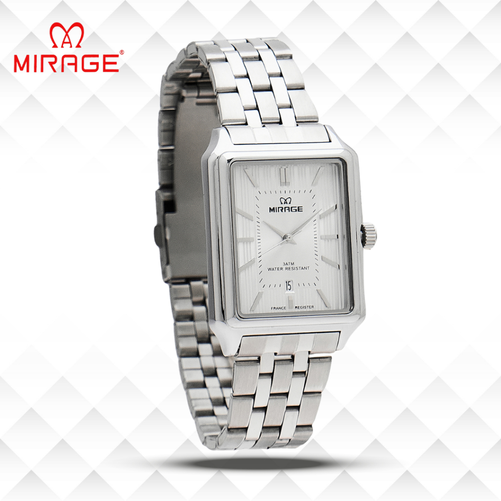 Jual Mirage Jam Tangan Pria Analog 8835 M Silver Original Stainless ...