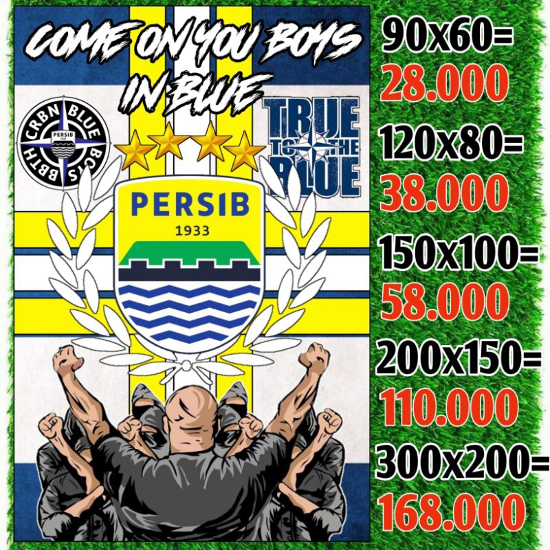 Jual BENDERA PERSIB BANDUNG CHAMPIONS BINTANG 4 BESAR HARGA MURAH ...