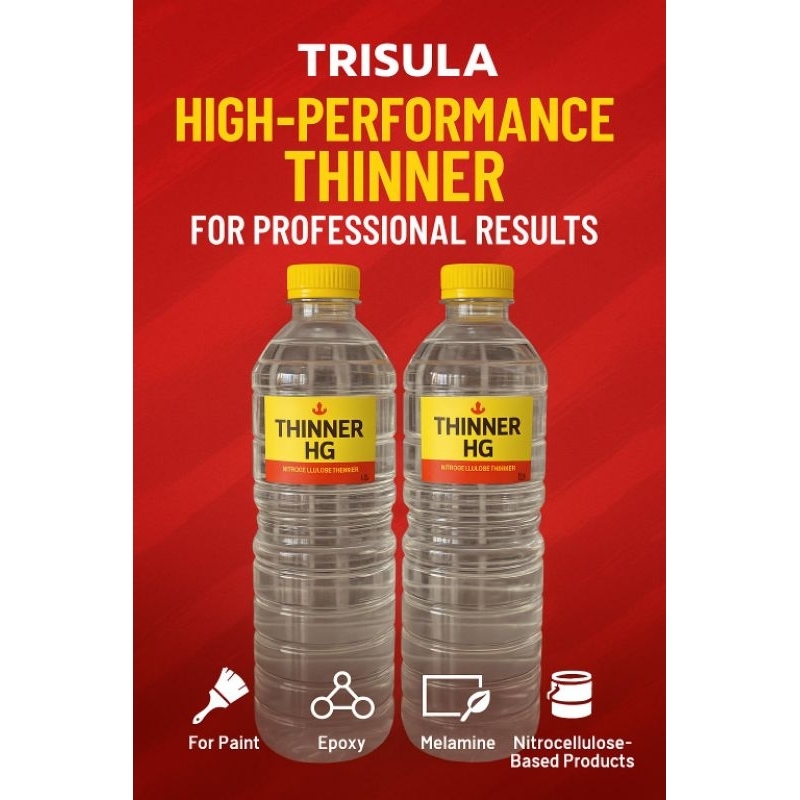 Jual Trisula Thinner HG High Gloss 1 Liter / Thinner HG / Thinner ...