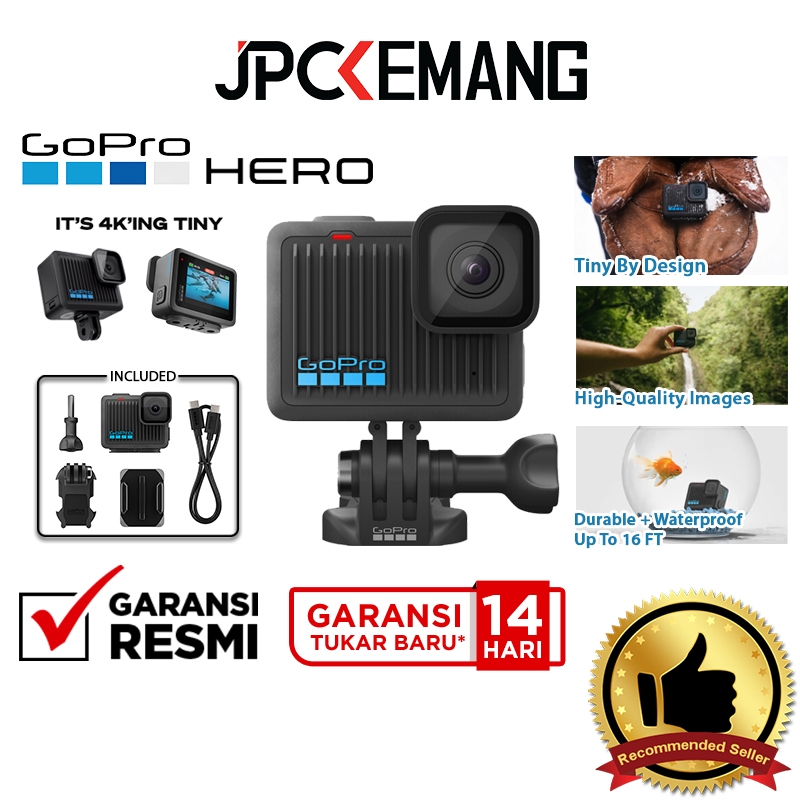 Jual GoPro HERO Compact 4K Action Camera Go Pro Action Cam Garansi Resmi | Shopee Indonesia