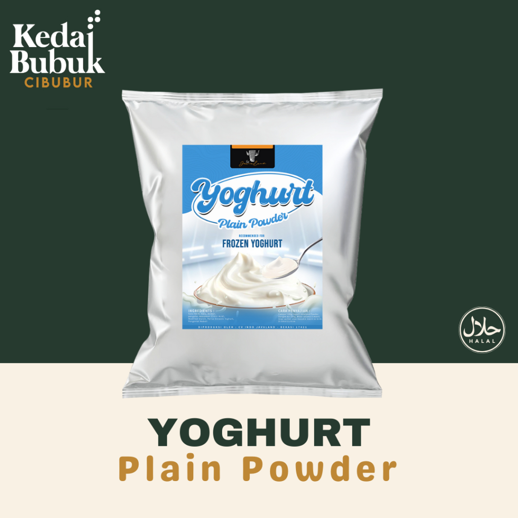 Jual Yoghurt Plain Powder 500gram | Frozen Yoghurt / Yogurt Dessert 100 ...