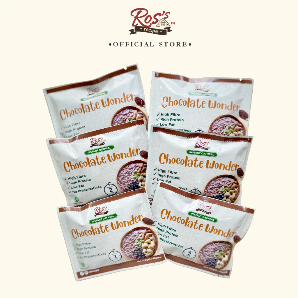 Jual Ros Recipe Instant Oatmeal Chocolate Wonder 40gr x 6pcs (Paket ...