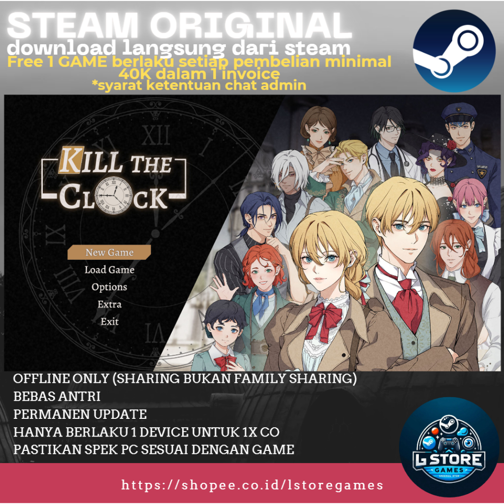 Jual Kill The Clock Game PC Sharing Original Offline | Shopee Indonesia