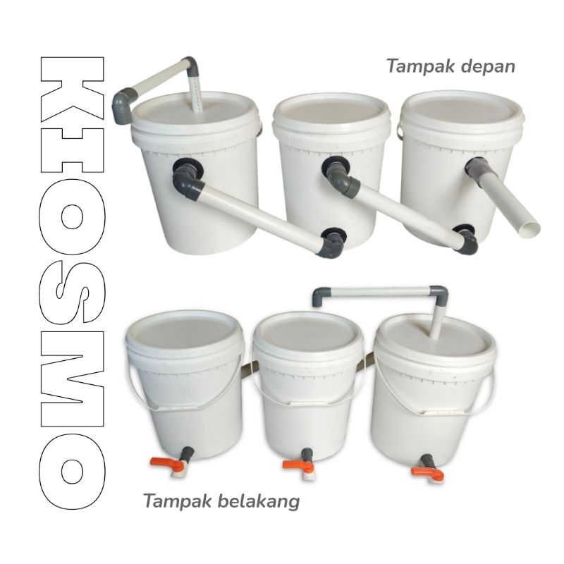 Jual Ember Filter - Vortex Bio Filter Kolam Ikan, Filter 3 Chamber ...