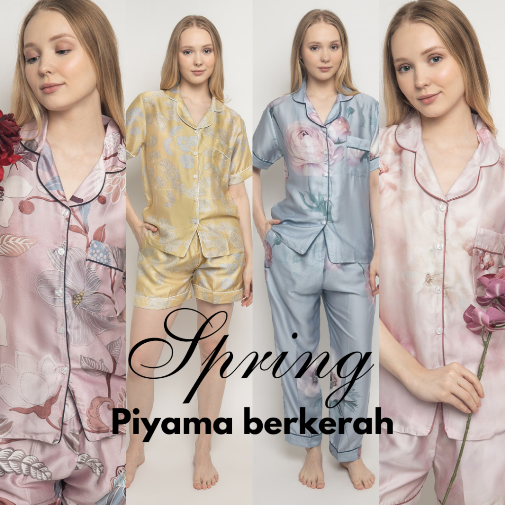 Jual Surrell - Spring vol.1 Pajamas - ORGANIC SILK Classic Pajamas Set ...