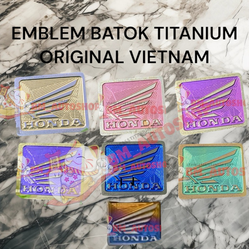 Jual EMBLEM BATOK SPEEDOMETER TITANIUM VARIO BEAT SCOOPY GENIO STYLO ...