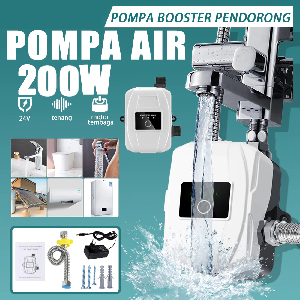 Jual Pompa Booster Pendorong Air Booster Pump Otomatis 150w/200w ...