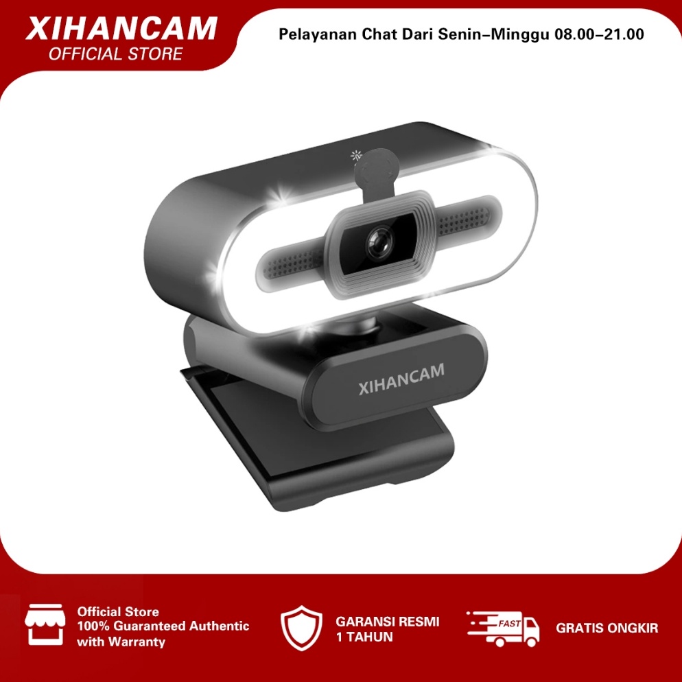Jual 55MENARIK XIHANCAM DEFLINK 3Led Ring Light Webcam Laptop 18p USB ...