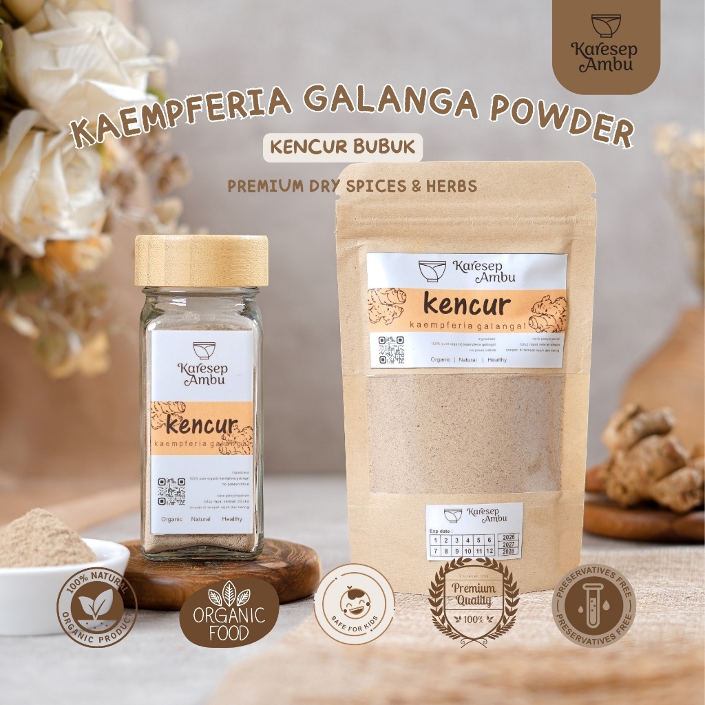 Jual Kencur / Kaempferia Galangal Powder - Bumbu Dapur Rempah Asli ...