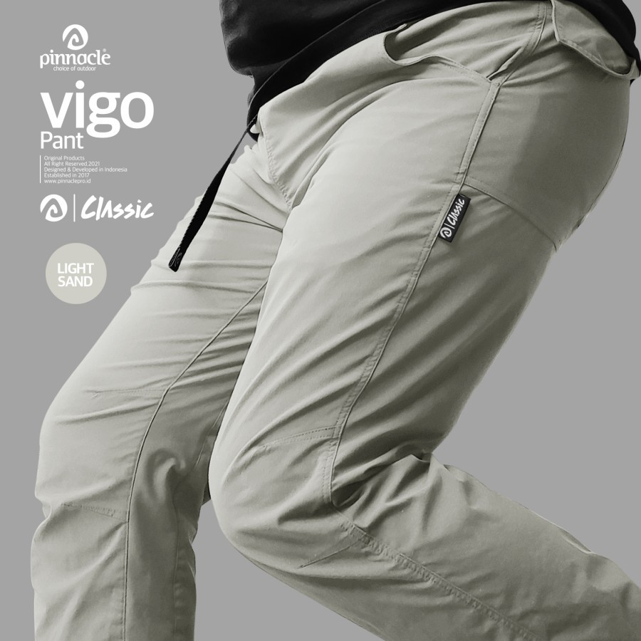Jual Pinnacle Pro Official Vigo Classic Pant - Light Camel | Shopee ...