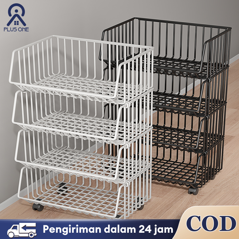 Jual [TANPA RAKIT] Rak Troli 5 Susun Besi Rak Dapur Serbaguna Tempat ...