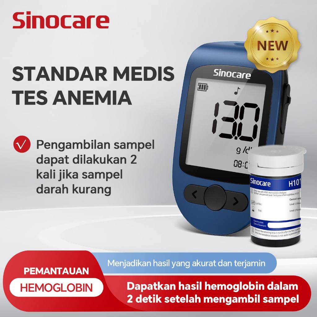 Jual Alat Cek Darah Hemoglobin H101 Sinocare Alat Tes HB Tersedia ...