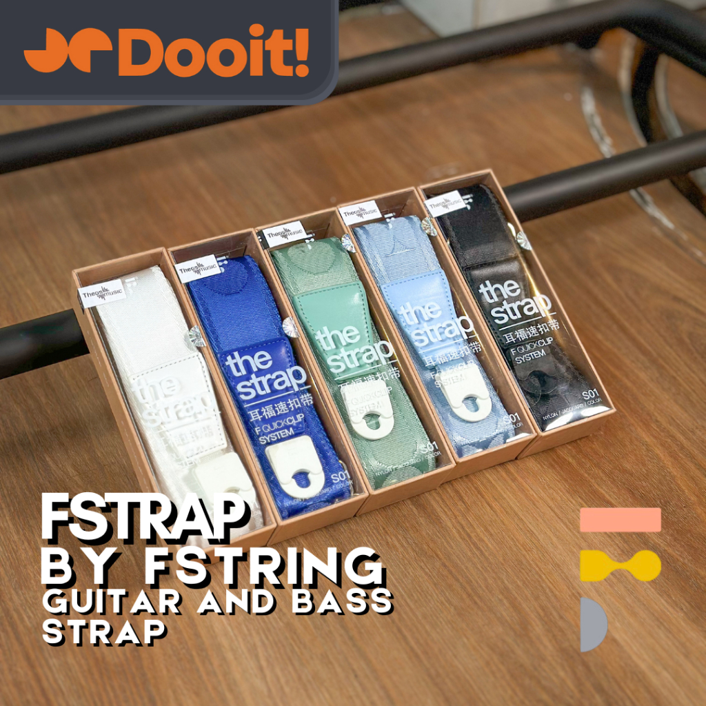 Jual F STRAP straplock guitar dan bass / sabuk gitar lock / locking ...