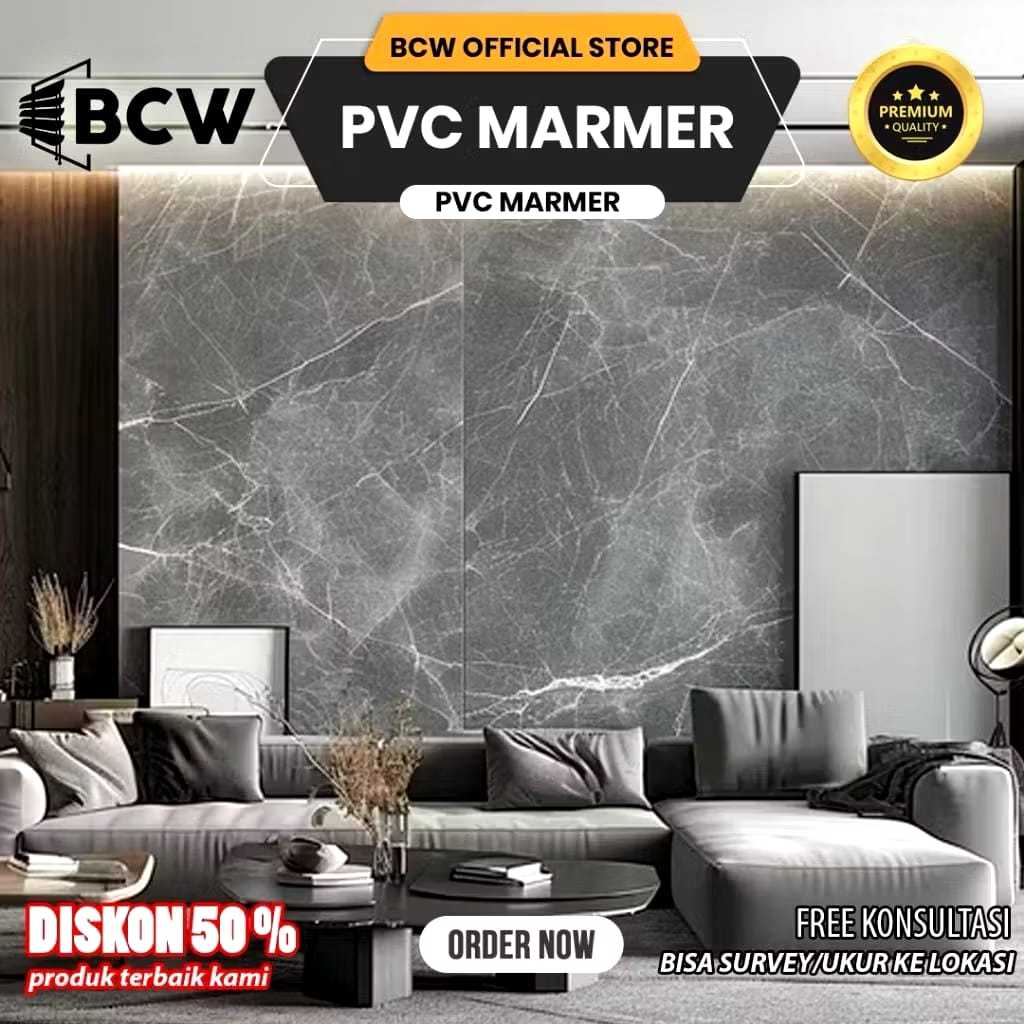Jual TBNS - BCW - PVC Marmer Dinding Panel - Dekorasi Dinding - Marmer ...