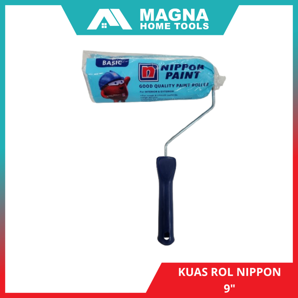 Jual Kuas Rol / Roler Nippon Paint Basic Biru 9 inch Roll Cat Nipon ...