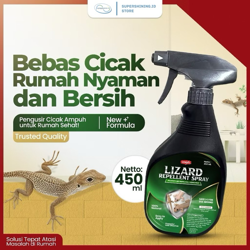 Jual Lizard Repellent Spray - Semprotan Pengusir Cicak Alami Herbal ...
