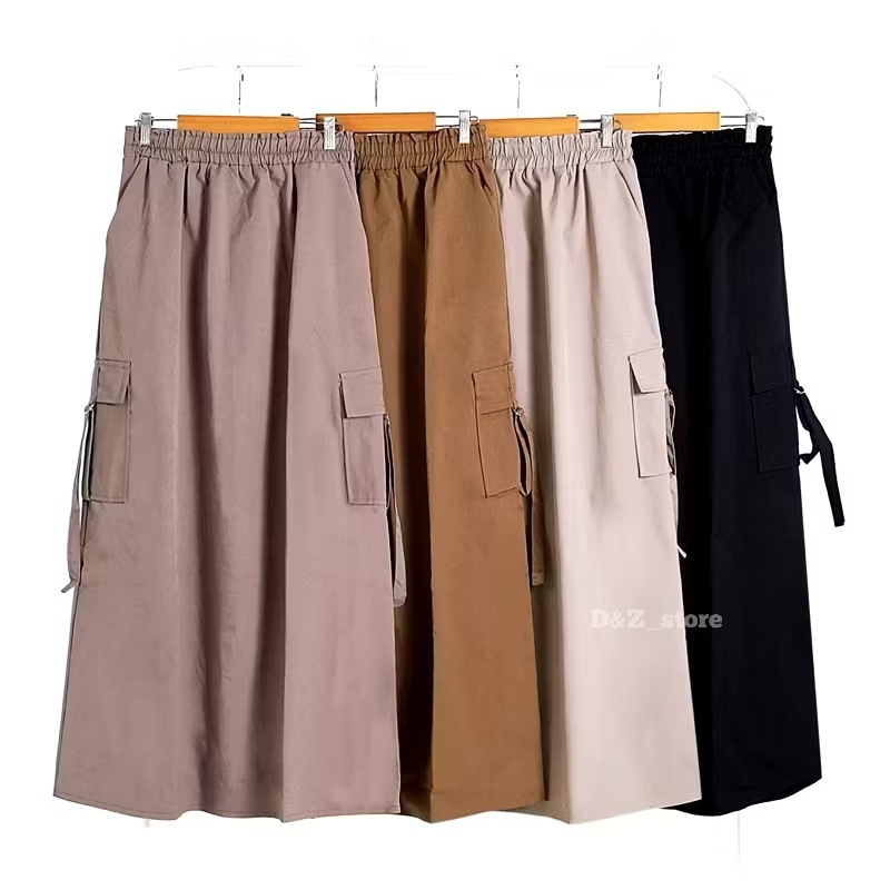 Jual ROK CARGO PANJANG WANITA//ROK WANITA DEWASA PANJANG KEKINIAN_ROK ...
