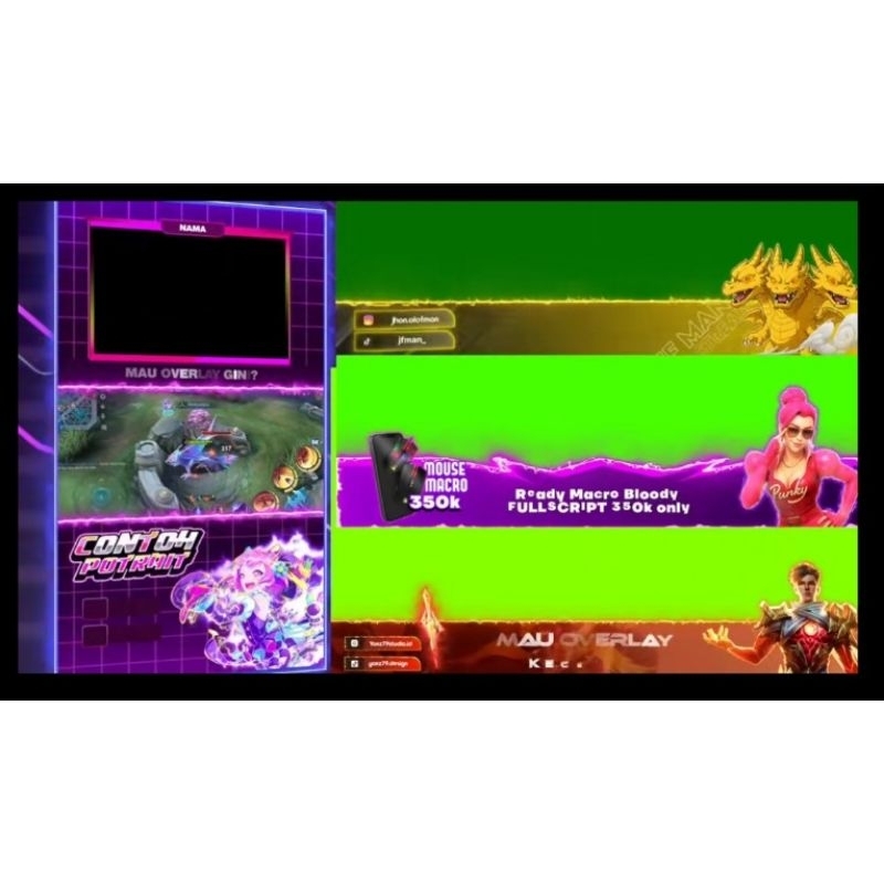 Jual DESIGN ANIMASI OVERLAY STREAMING | Shopee Indonesia