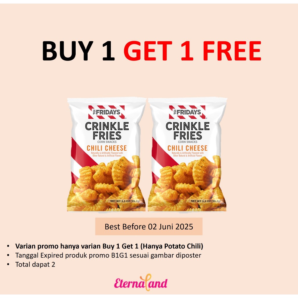 Jual TGI Fridays Snacks - snacks aneka varian rasa edisi TGIF | Shopee ...