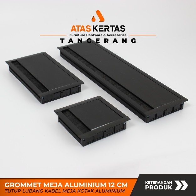 Jual Grommet Meja Kotak 12 Cm - Gromet Tutup Lubang Kabel Meja Kotak ...