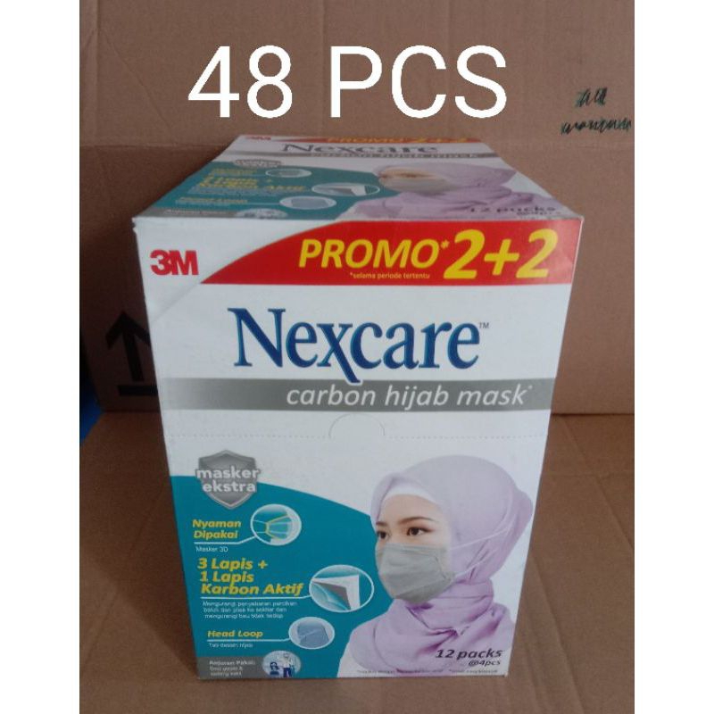 Jual Masker Nexcare Carbon Hijab Rejuvenate isi 48 pcs (PROMO) | Shopee ...