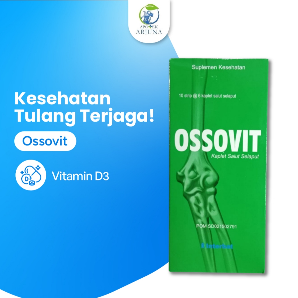 Jual Ossovit Suplemen Calcium Mencegah Osteoporosis Selama Pertumbuhan ...