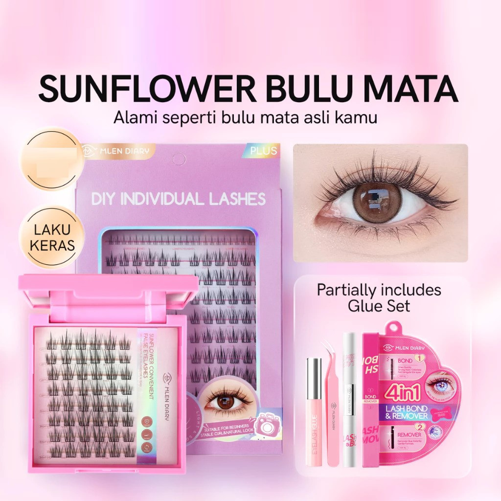 Jual LIVI - Mlen Diary Sunflower SERIES(DIY CLUSTER LASHES EYELASH ...