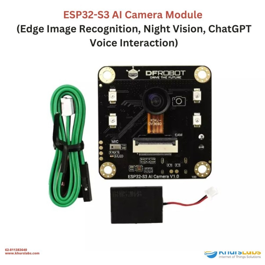 Jual DFRobot ESP32-S3 AI Camera Module (Edge Image Recognition, Night ...