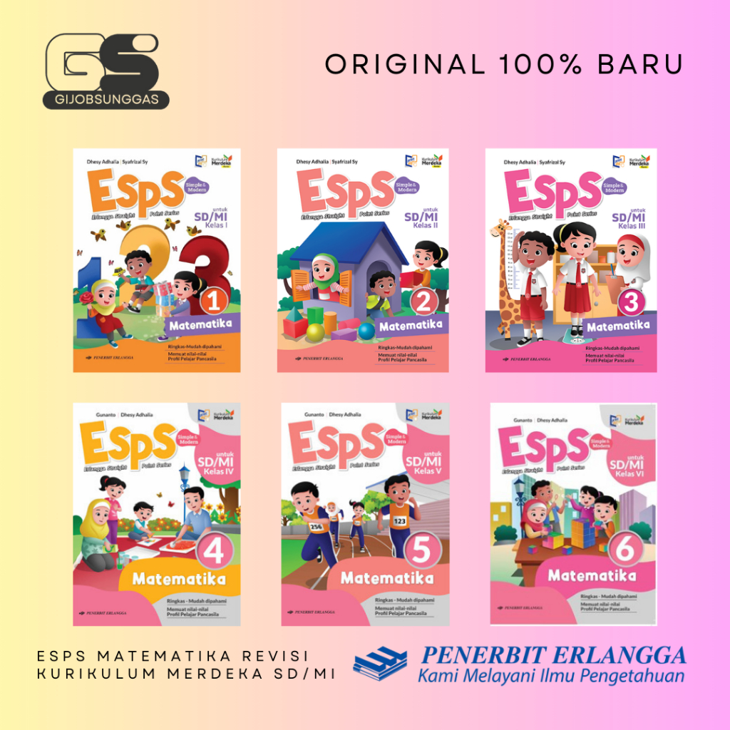 Jual ESPS MATEMATIKA (REVISI) SD/MI KELAS 1 2 3 4 5 6 KURIKULUM MERDEKA - ERLANGGA | Shopee ...