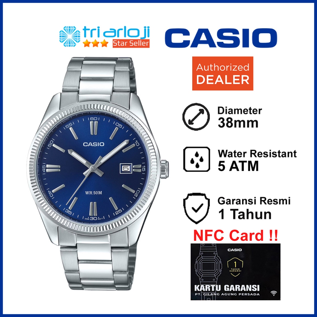 Jual CASIO MTP-1302PD-2AVEF Jam Tangan Pria MTP-1302PD-2A MTP1302D ...
