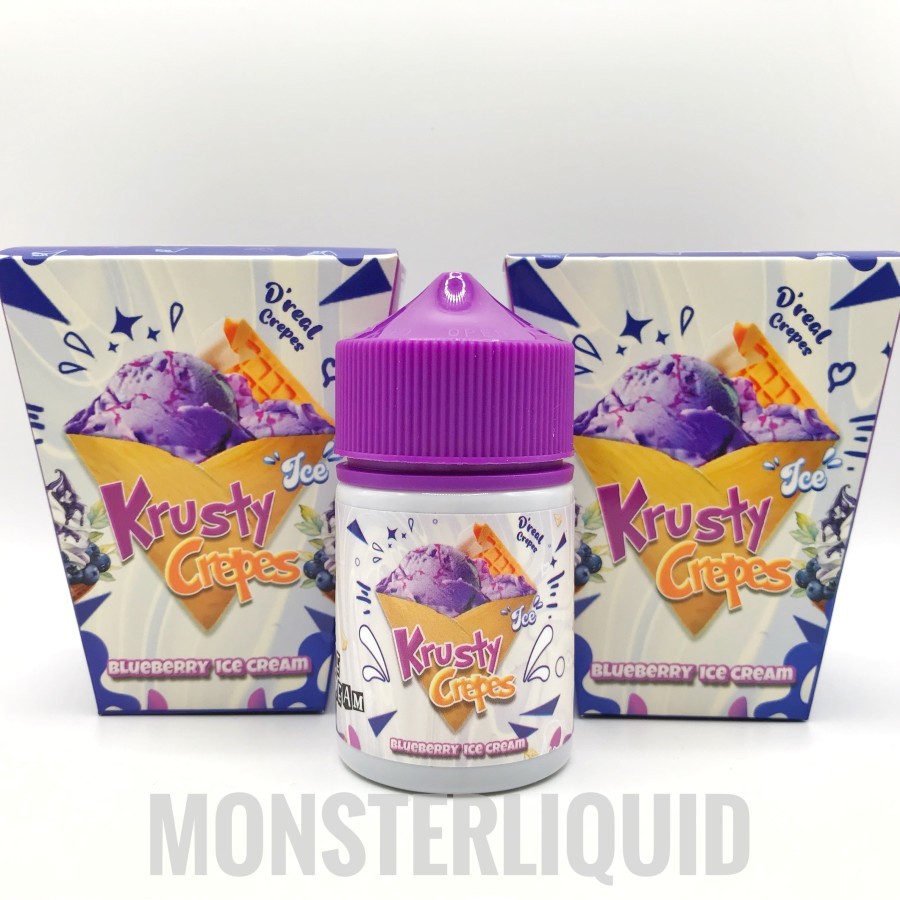 Jual KRUSTY CREPES V7 BLUEBERRY ICE CREAM BY DALANG VAPOR X JAVA JUICE ...