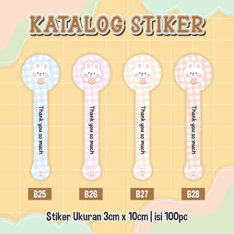 Jual [100PCS] STIKER THANK YOU - STIKER LABEL THANK YOU - STIKER OPEN ...