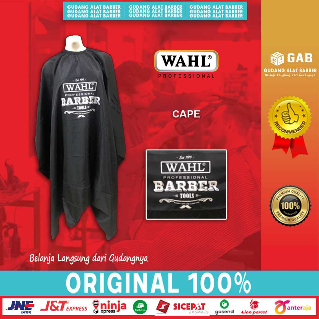 Jual Cape Wahl Original Barbershop Kip Kep Alat Cukur Pangkas Rambut ...