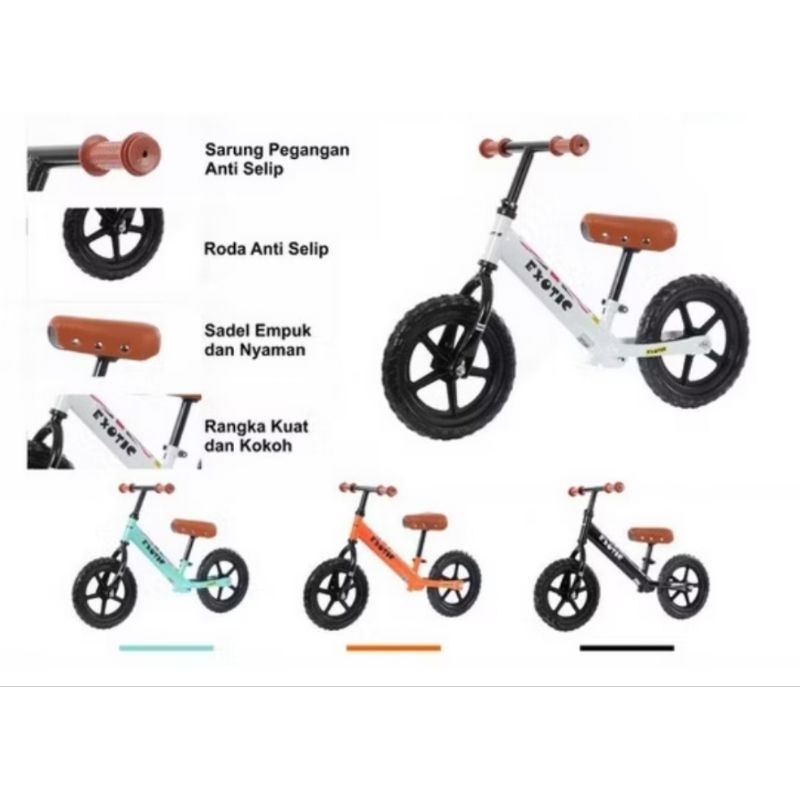 Jual Sepeda Balance Push BIKE ST EXOTIC Warna Random | Shopee Indonesia