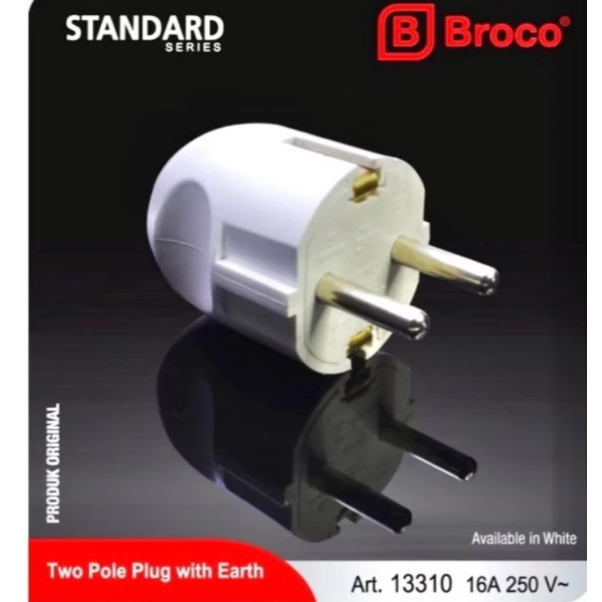 Jual STEKER BROCO / COLOKAN LISTRIK MERK BROCO | Shopee Indonesia