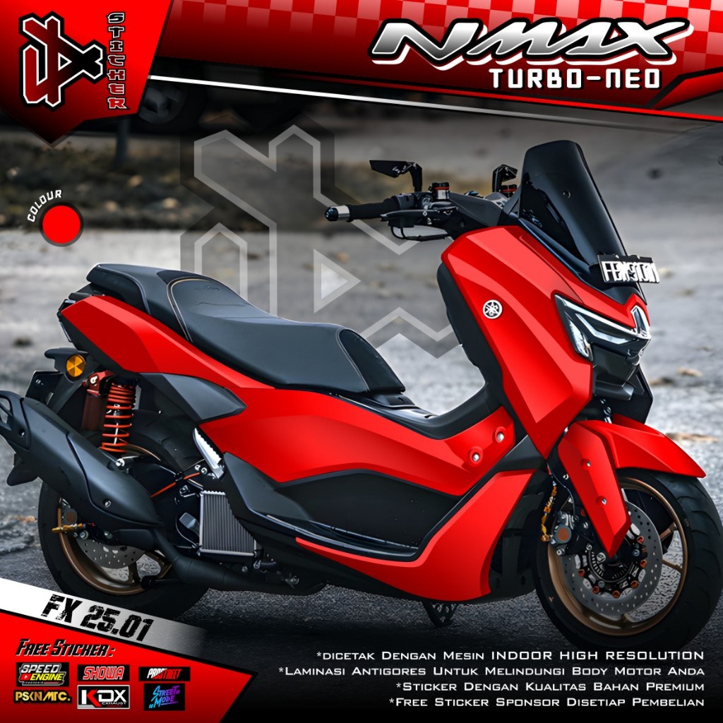 Jual (COD) TERBARU Decal Stiker Motor Yamaha Nmax TURBO NEO S New 2024 ...