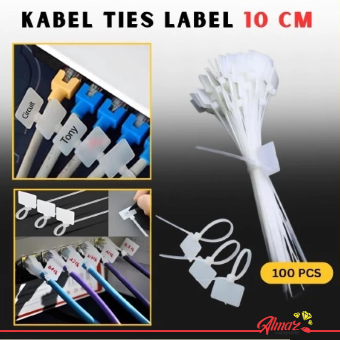 Jual Kabel Tis Tie Ties Cable Tali Pengikat Label Nama Name Tag Segel ...