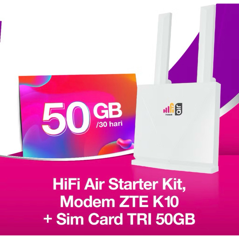 Jual Indosat HiFi Air bisa tanpa colok langsung pakai batre dan colok powerbank : Modem ZTE K10 ...