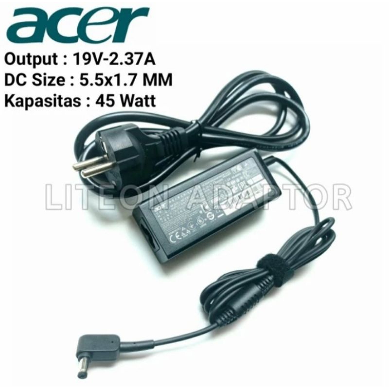 Jual Adaptor Charger Laptop Acer Aspire 3, Aspire 5 Series ADP-45FE F 19V-2.37A 45W | Shopee ...