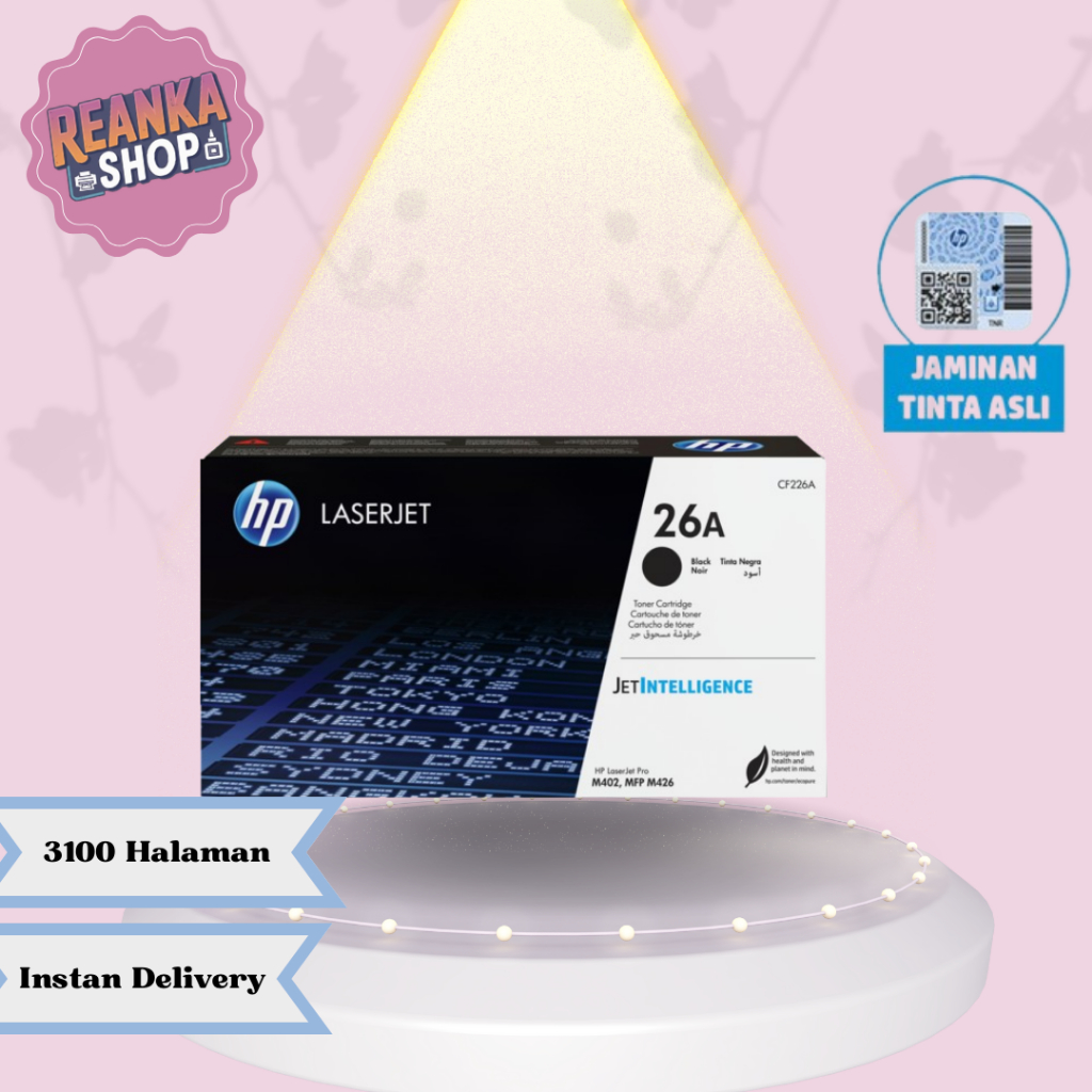 Jual HP 26A Black LaserJet Toner Cartridge ( CF226A ) | Shopee Indonesia