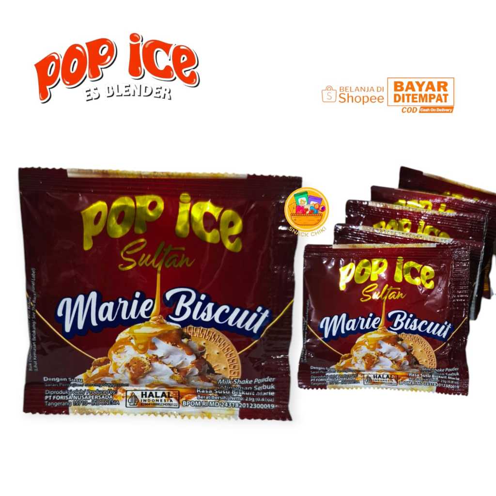 Jual POP ICE SULTAN RASA MARIE BISCUIT 1 RENCENG 10 PCS | Shopee Indonesia