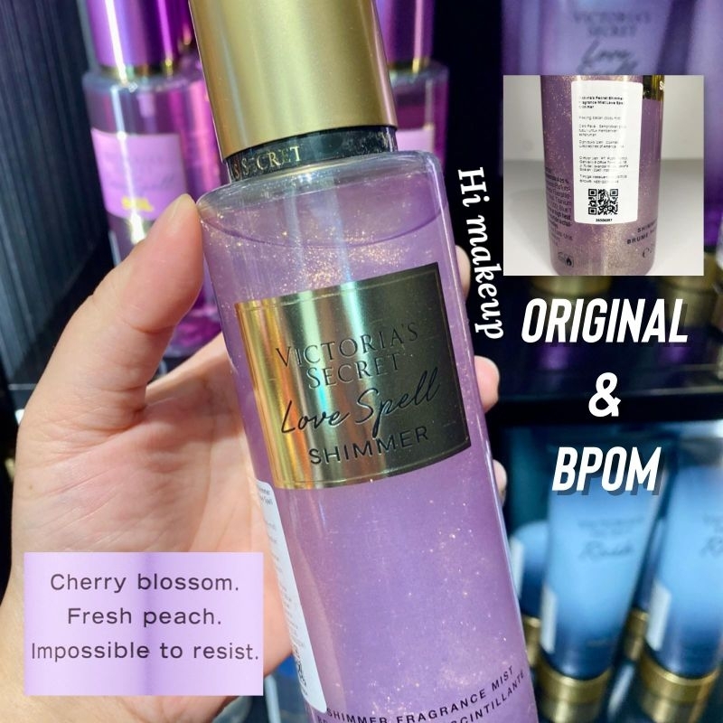 Jual Victoria's Secret Body Mist Shimmer Love Spell / VS Body Mist ...