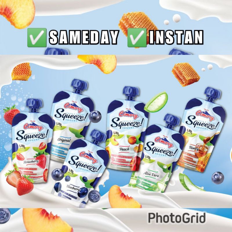Jual [ KARTONAN/DUSAN ]Cimory Yogurt Squeeze 120 gram varian lengkap ...