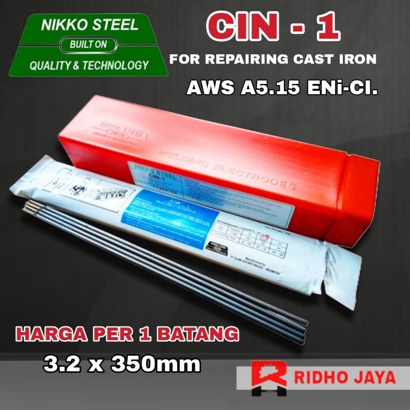 Jual Kawat Las Ancuran Besi Cor NIKKO STEEL CIN 1 / CIN-1 Ukuran 2.6mm - 3.2mm | Shopee Indonesia