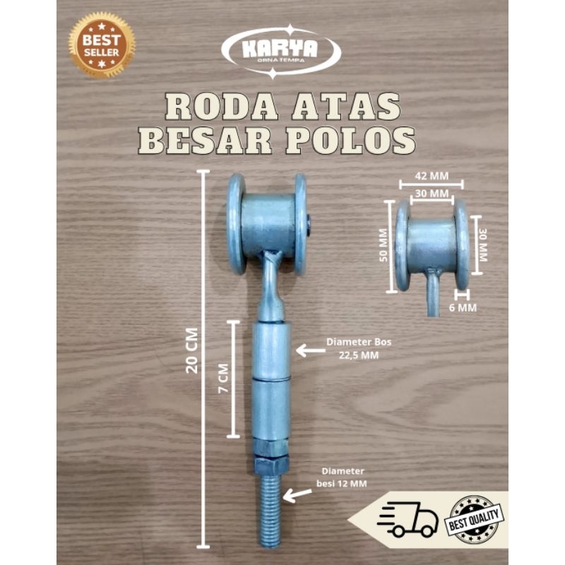 Jual Roda atas Henderson besar polos / roda pagar besar polos | Shopee ...