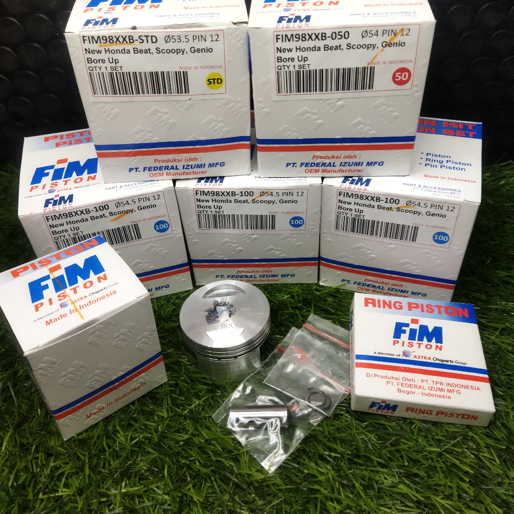 Jual SEHER FIM IZUMI 53 PIN 12/PISTON SET 52/53/53,5/54MM PEN 12 FIM ...