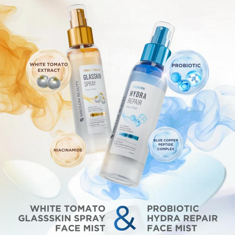 Jual MS GLOW - FACE MIST WHITE TOMATO GLASSKIN SPRAY & PROBIOTIC HYDRA ...